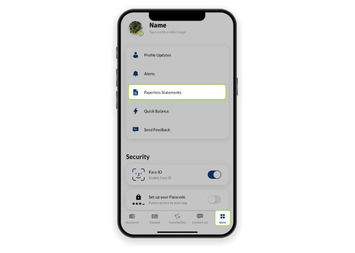 Completing your paperless statement enrollment | Union Bank & Trust