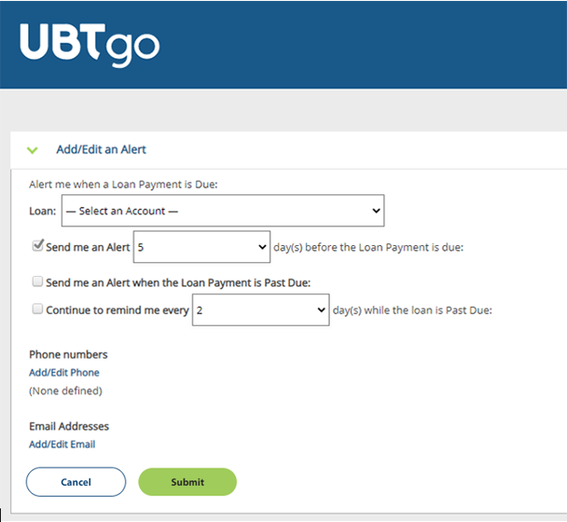 Enrolling in UBTgo and setting up loan payments | Union Bank & Trust